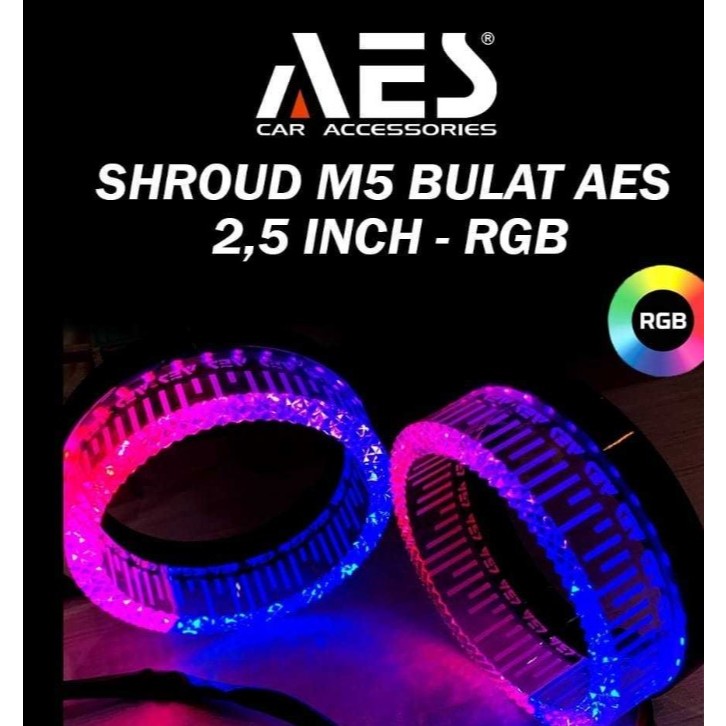 Jual Shroud Biled projector bulat 5D M5 vietnam style 2,5 inch RGB MERK ...