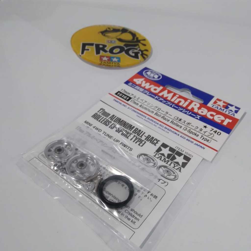 Jual TAMIYA 15161 17MM ALUMINIUM BALL RACE ROLLER ( 3 SPOKE TYPE ...