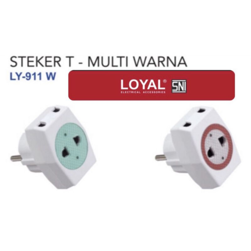 Jual LOYAL YUNIOR COLOKAN STEKER T MULTI STEKER UNIVERSAL COLOKAN 3 ...