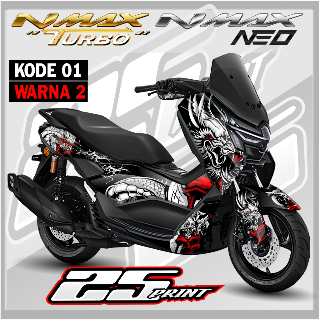 Jual STIKER DECAL YAMAHA NMAX NEO NMAX TURBO 2024-2025 FULL BODY 01 ...