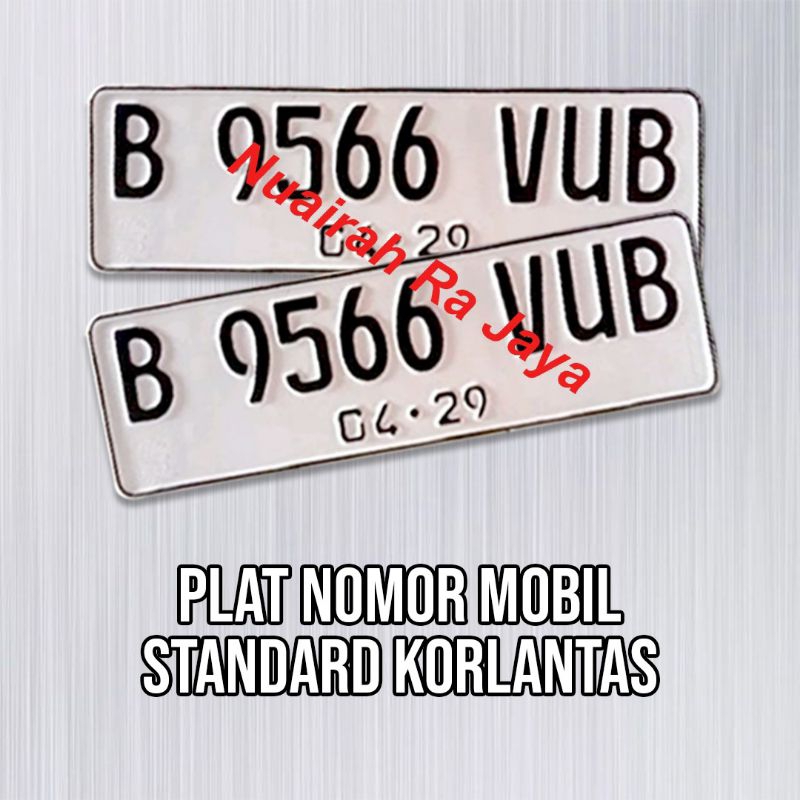 Jual Plat Nomor mobil Font Terbaru * Asli Pakai Logo* foto produk ...