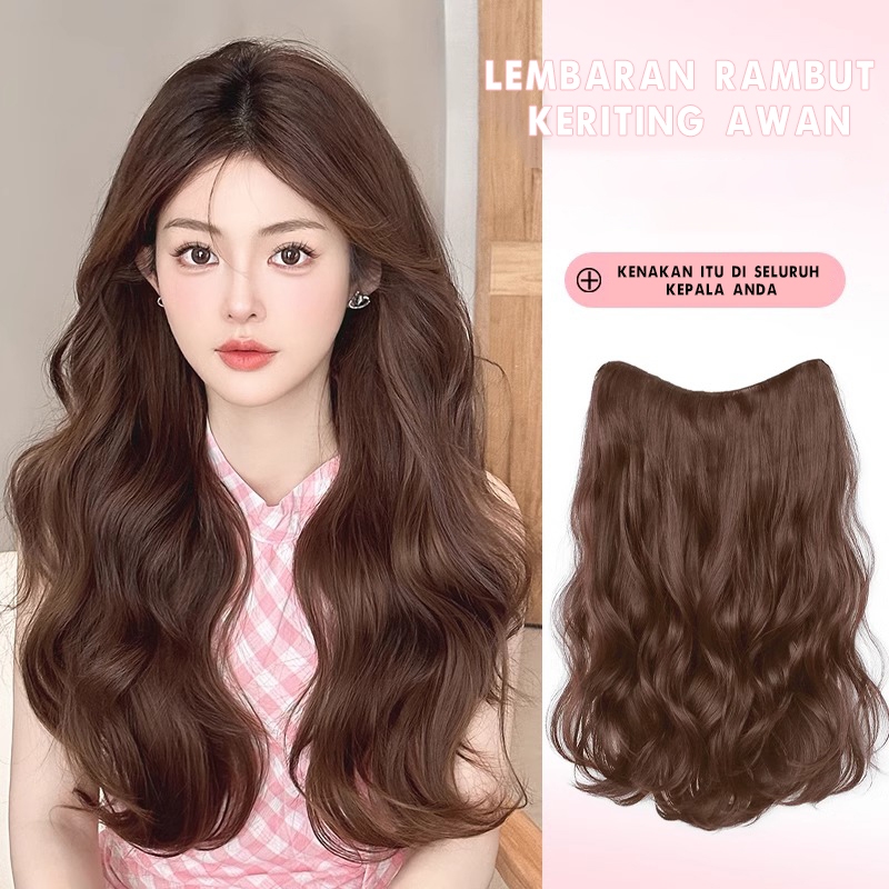 Jual 【King Ka】Hairclip Korea Biglayer Curly Keriting rambut palsu ...