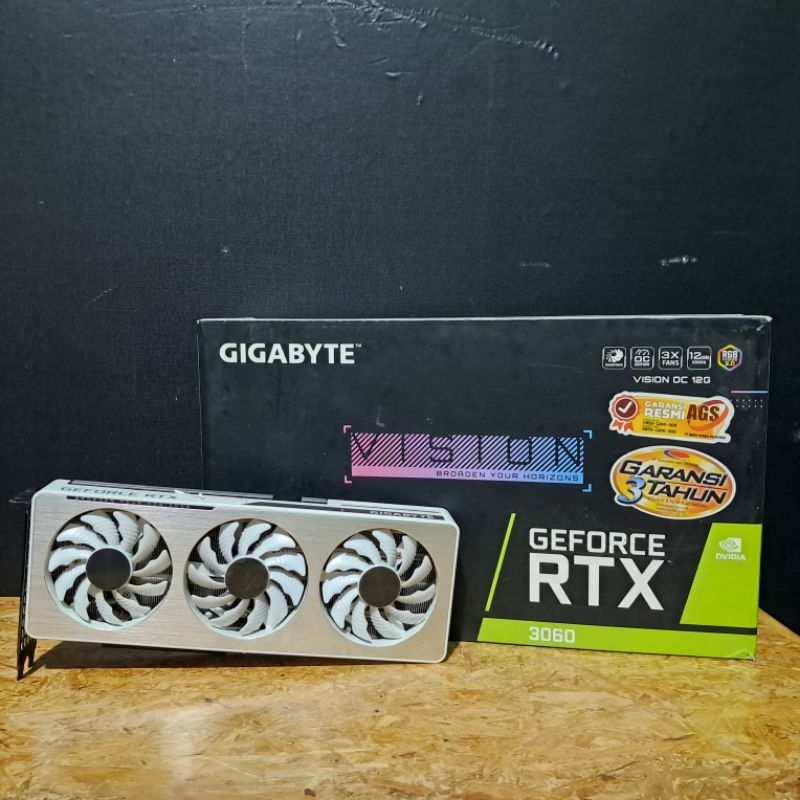 Jual GIGABYTE GEFORCE RTX 3060 VISION OC V2 12G / RTX 3060 12GB ...