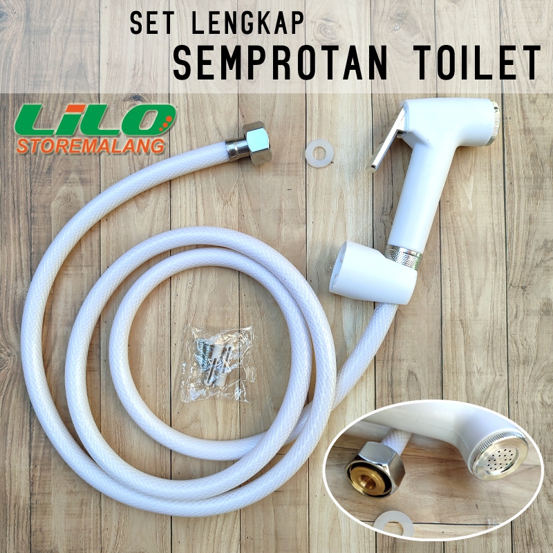 Jual Semprotan Toilet / Jet Shower kloset / Bidet set lengkap L11 ...