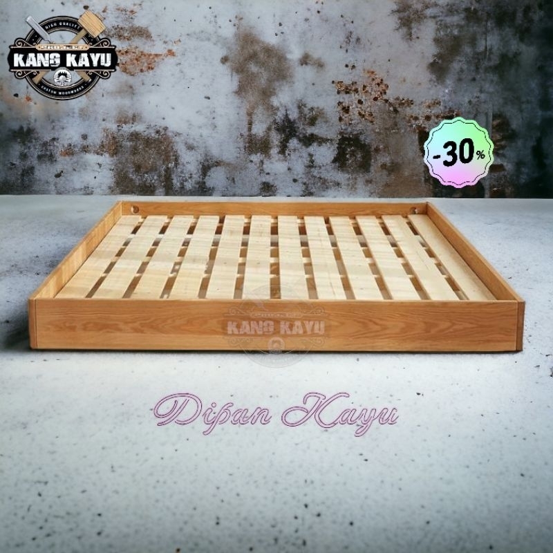 Jual Dipan 180x200cm dipan kasur ranjang kayu minimalis single bed ...