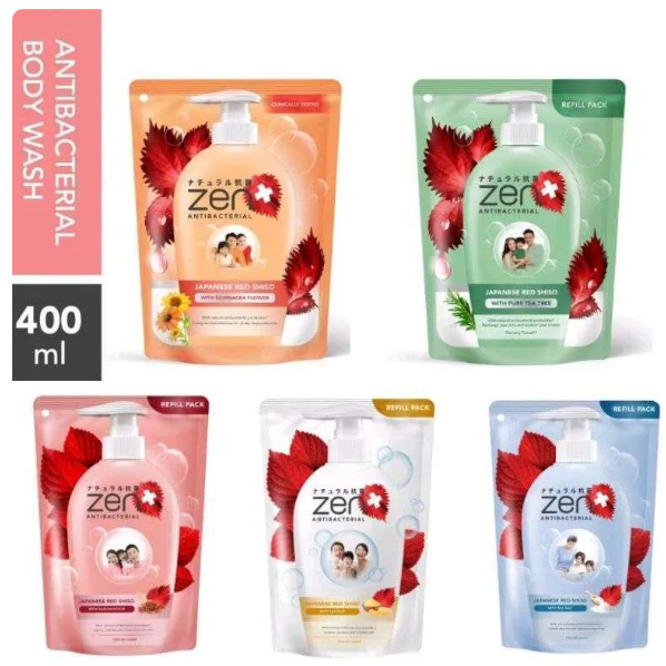 Jual Zen Antibacterial Sabun Cair 400ml (Refill) | Shopee Indonesia