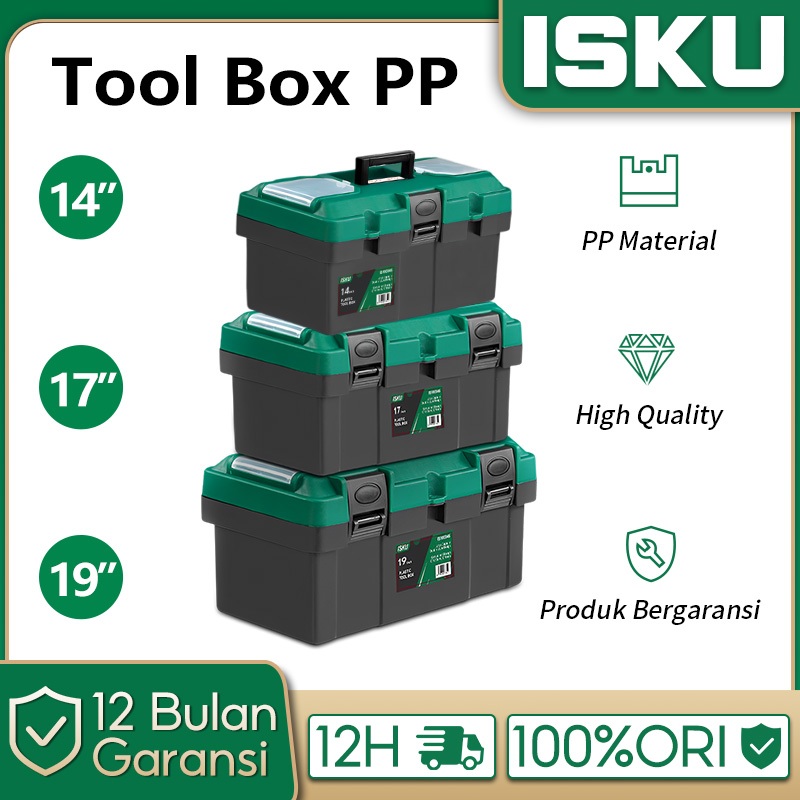 Jual ISKU Tool Box Besar Plastik 14 15 17 18 19 20 Inch Bahan Pp Tools ...