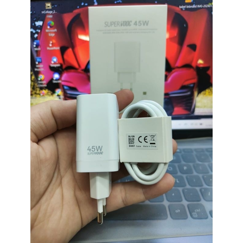 Jual Charger Casan OPPO SuperVOOC 45W A60 A3 Pro 5G A3X Reno 12F 5G ...
