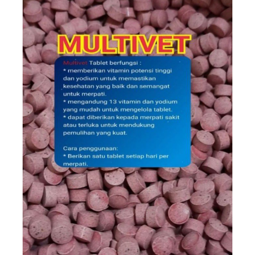 Jual MULTIVET VETAFARM VITAMIN KESEHATAN BURUNG DAYA TAHAN DOPING BURUNG MERPATI LOMBA BALAP ...