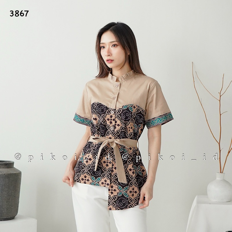 Jual Baju batik wanita cewek modern / atasan batik murah / blouse batik ...