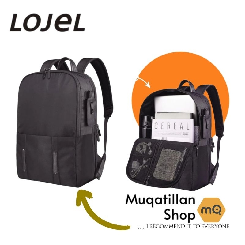 Jual Tas Lojel Urbo Backpack Tas Laptop 15" Kapasitas 18L Black ...