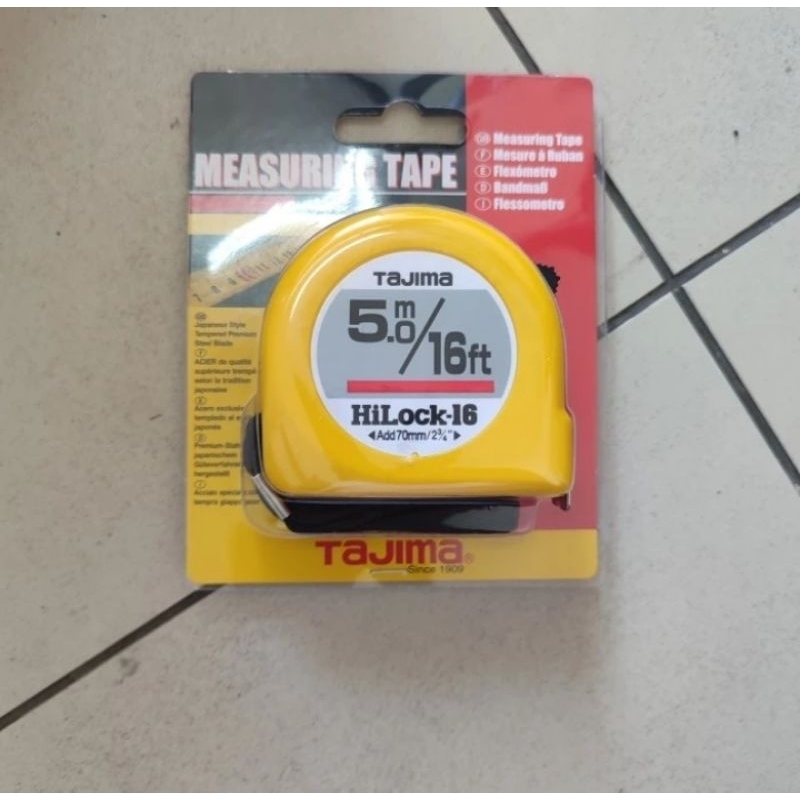 Jual Meteran Roll Measuring Tape Panjang 5 Meter TAJIMA | Shopee Indonesia