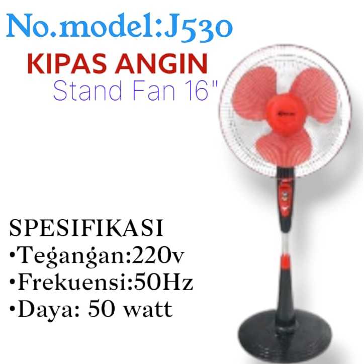 Jual J530 ORIGINAL KIPAS ANGIN STAND FAN 16 INCI BERDIRI STANDING ...