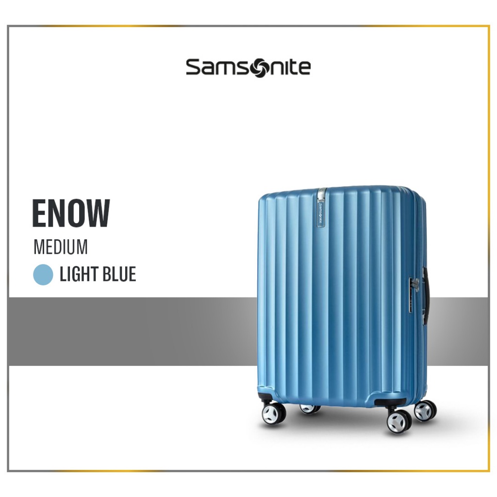 Jual Samsonite Koper Hardcase Enow Spinner Medium 25" - Light Blue ...