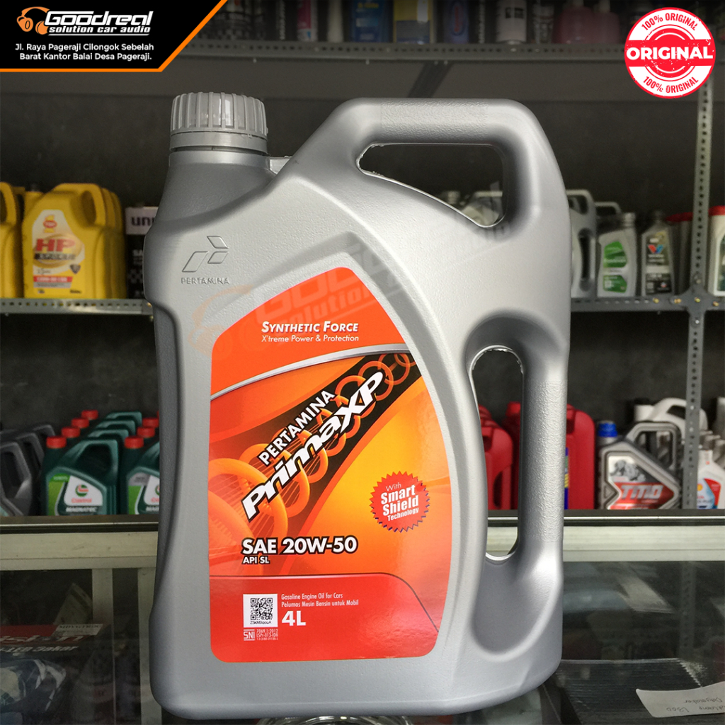 Jual OLI MOBIL PERTAMINA PRIMA XP 20W - 50 Ukuran 4 Liter | Shopee ...