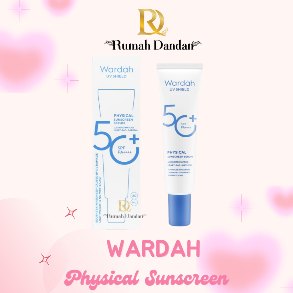 Jual Wardah UV Shield Physical Sunscreen Serum SPF 50+ PA++++ 30ML | Shopee Indonesia