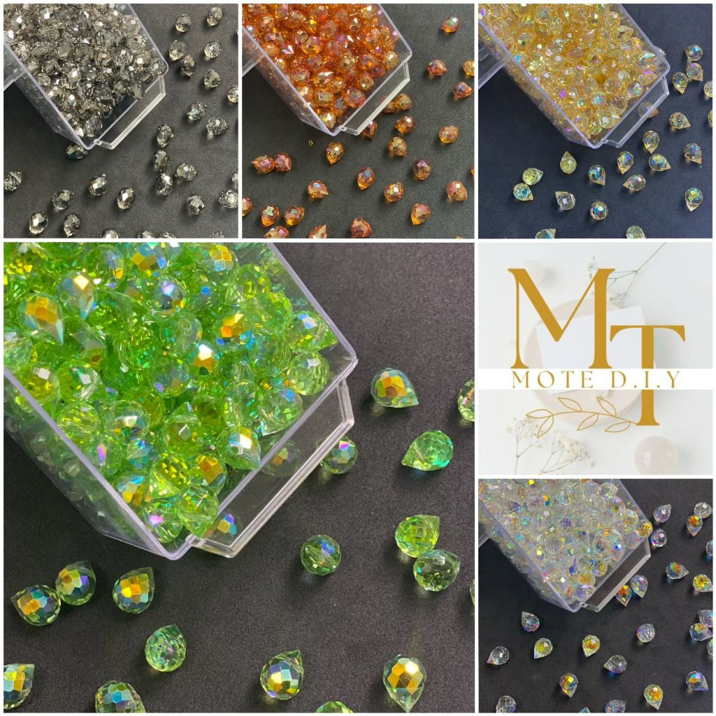 Jual MOTEDIY - [229] 20pc Manik Kristal Ceko Tetes/Manik Ceko/Manik ...