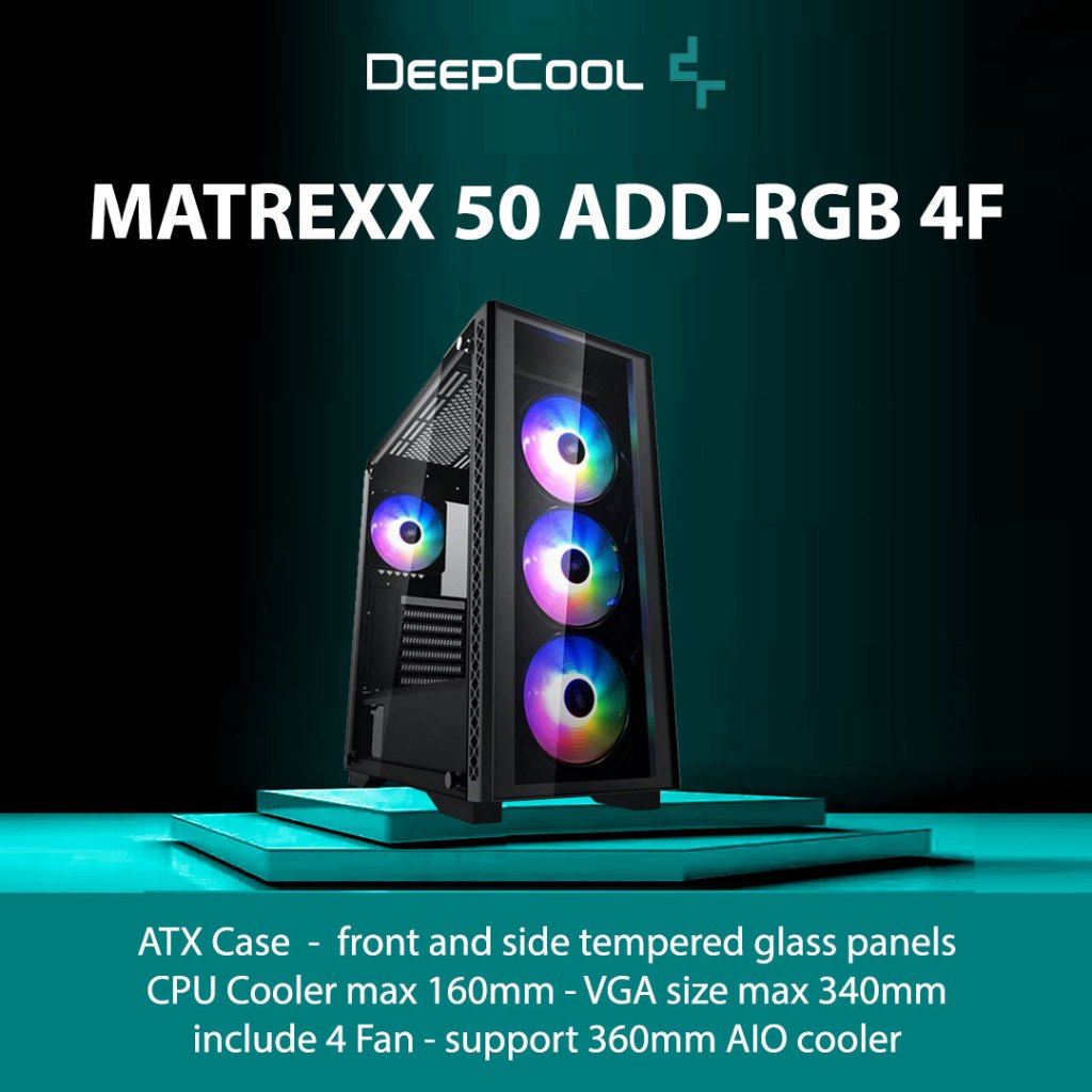 Jual Deepcool Matrexx 50 ADD-RGB 4F Casing Komputer | Shopee Indonesia