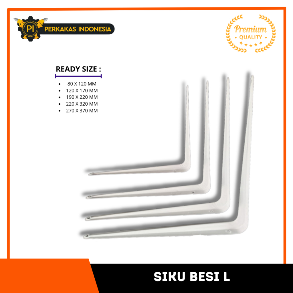 Jual Siku Besi Rak Dinding Siku Besi L 190 x 270 mm Siku Besi Penyangga ...