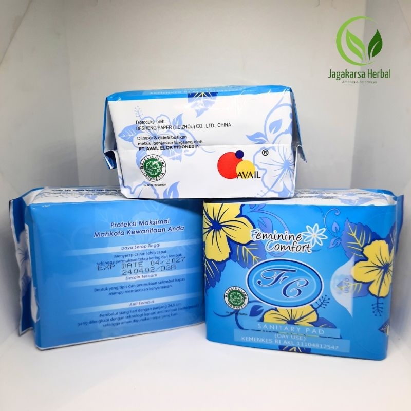 Jual Avail Pembalut Biru Day Use Siang Hari Per Pcs isi 10 Lembar ...