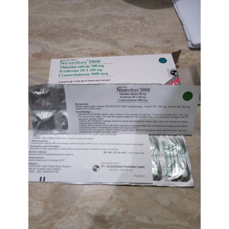 Jual Neurohax 5000 / strip 10 tablet | Shopee Indonesia