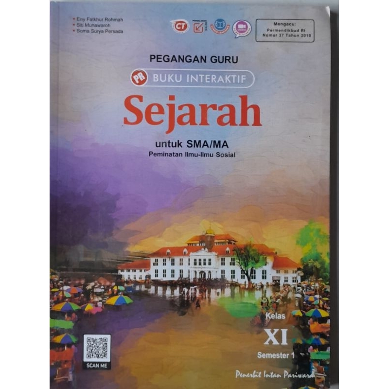 Jual Buku PR/LKS Pegangan Guru sejarah peminatan kelas XI, 11 semester 1 (K13 revisi) intan ...