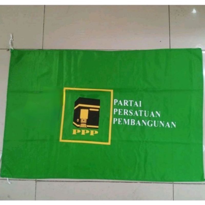 Jual BENDERA PARTAI PPP / BENDERA PARTAI P3 60 x 90 ( 100lbr ) | Shopee ...