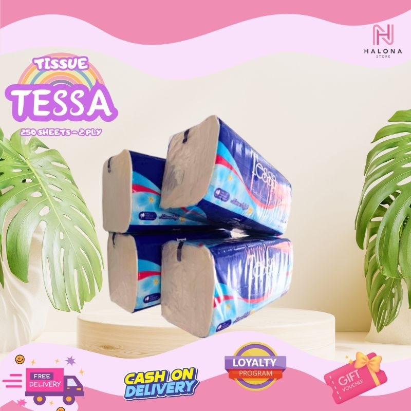 Jual Tissue Wajah Tessa /Tessa Facial Tissue 250 Sheets 2 Ply | Shopee ...