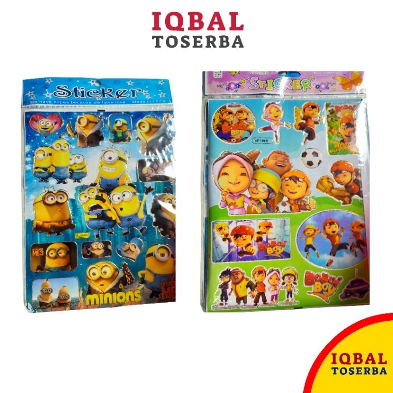 Jual STICKER/ISI 2/KARAKTER MINIONS BOBOI BOY | Shopee Indonesia