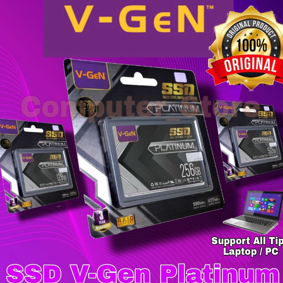 Jual SSD VGEN 128GB 256GB 512GB 1TB Sata 3 VGEN Platinum Sata III ...
