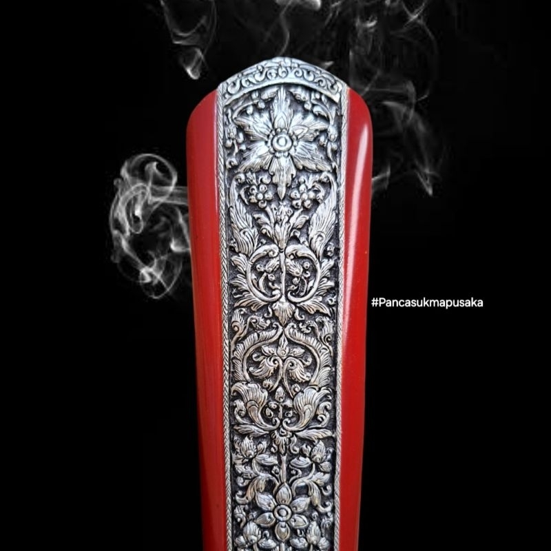 Jual Pendok Perak Asli Kemalo Merah Ori Serlak Tatahan Purbonegaran ...