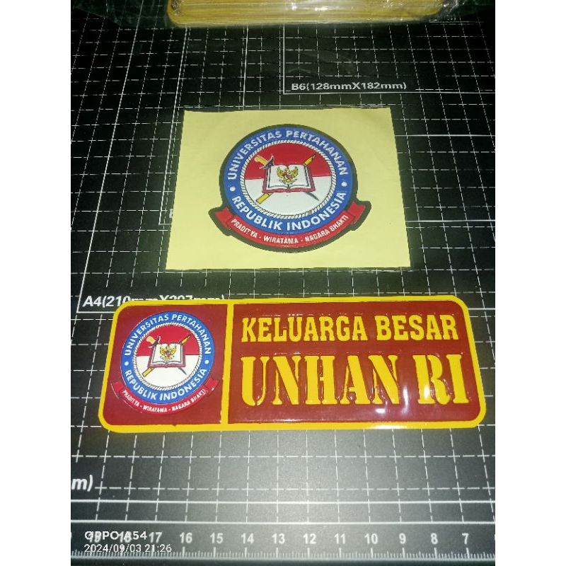 Jual STIKER EMBOS UNHAN RI KELUARGA BESAR UNHAN/STIKER UNIK UNHAN RI ...