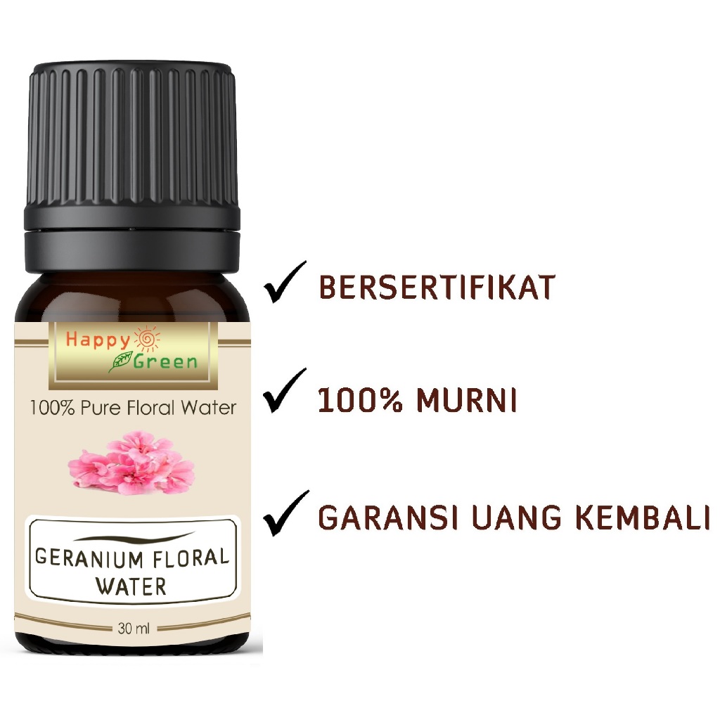 Jual Happy Green Geranium Floral Water - Bunga Geranium Distillate ...