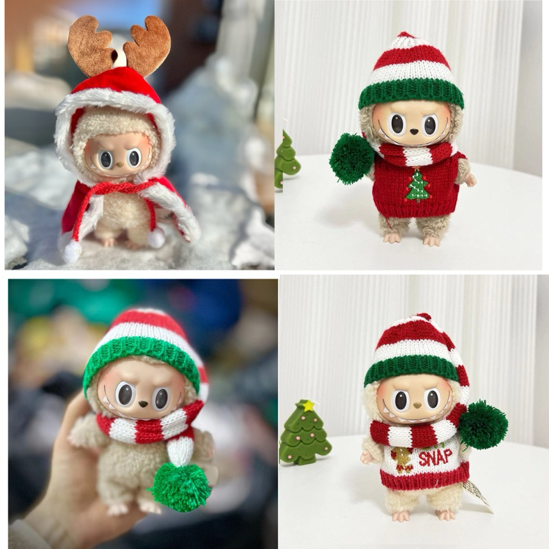 Jual (PO) Special Christmas series LABUBU MACARON (17cm) Labubu Baju ...