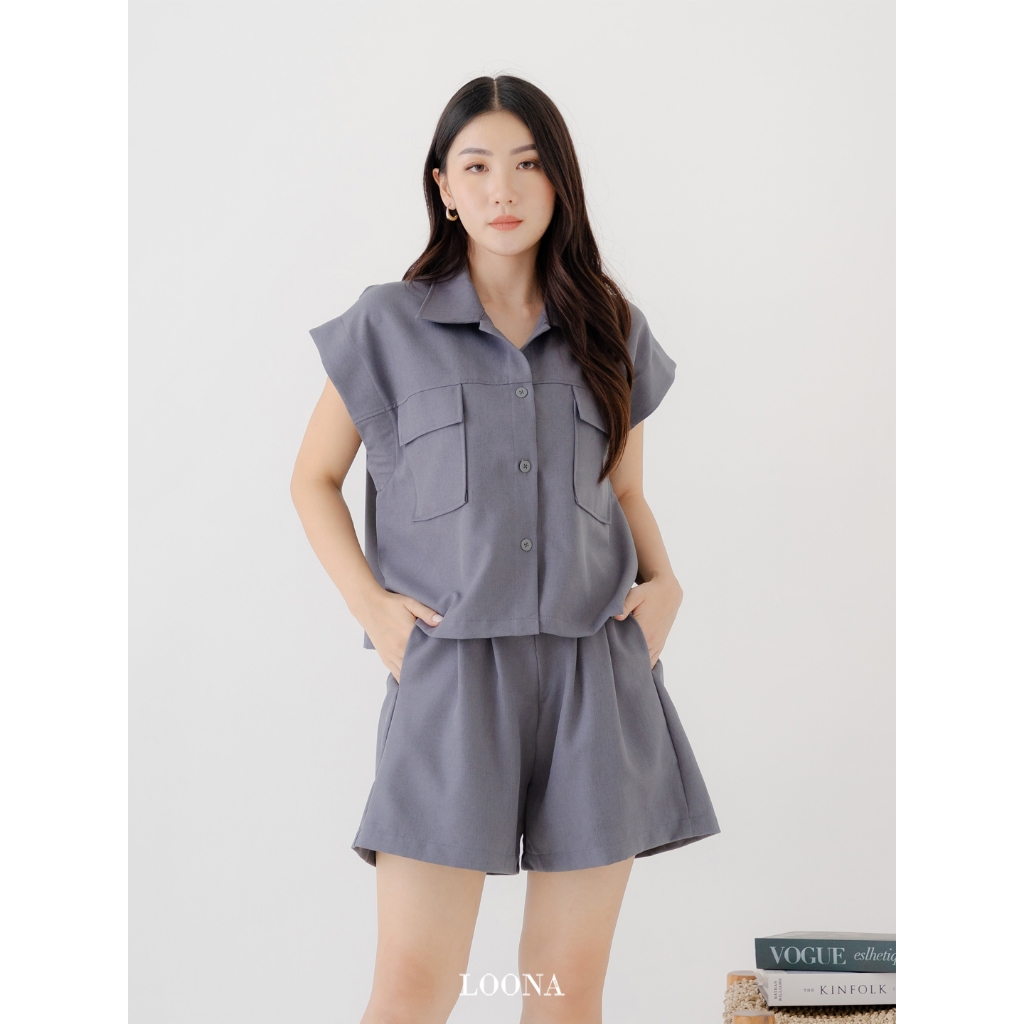 Jual Ophelia Set | Setelan Celana Pendek Wanita Semi Wool Premium - Tebal & Mewah, Nyaman ...
