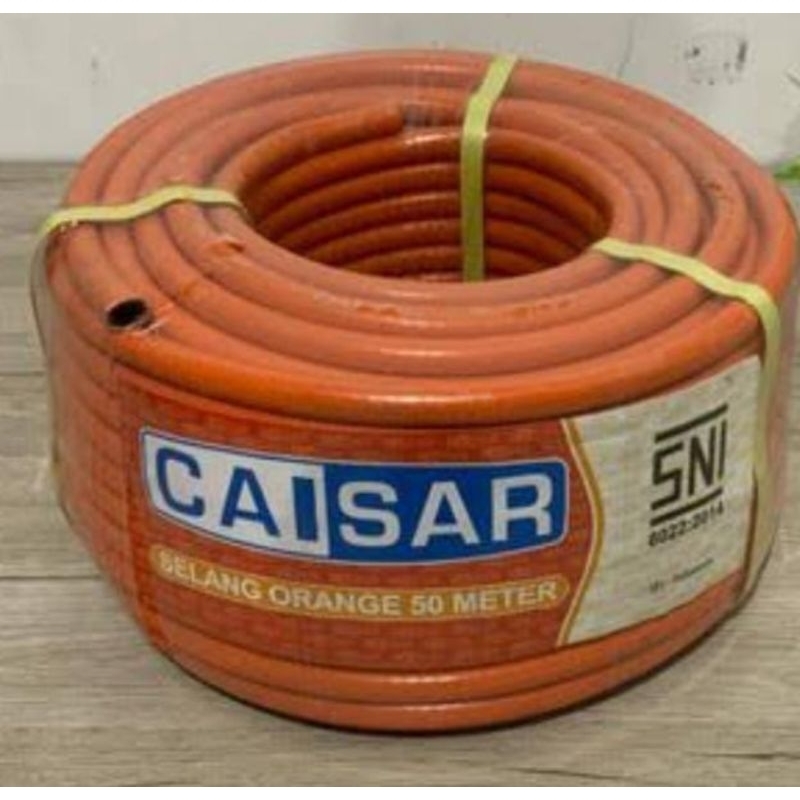 Jual Selang Caisar Kompor Gas LPG Orange 1 ROLL 50meter SNI Anti Minyak ...