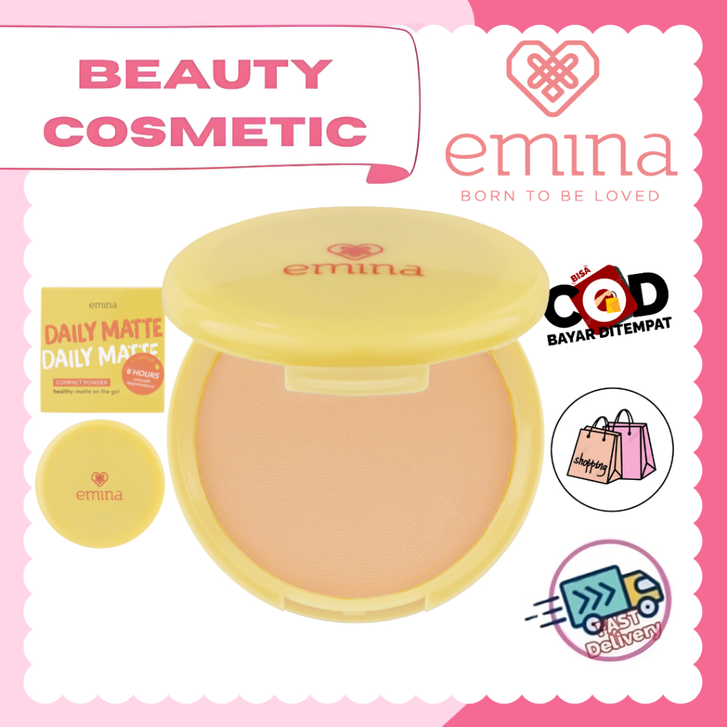 Jual Emina Daily Matte Compact Powder 11 g - Bedak Padat Matte Finish ...