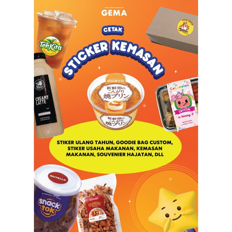 Jual CETAK STIKER KEMASAN CUSTOM | cetak stiker untuk keperluan ...