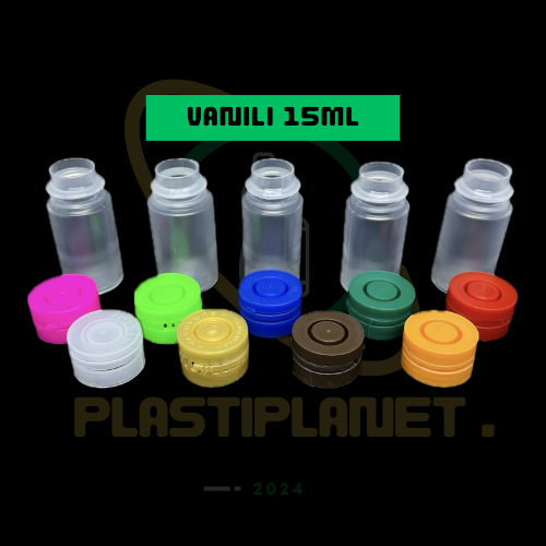 Jual Botol vanili 15ml (tutup segel termasuk) Food Grade MINIMUM ORDER ...