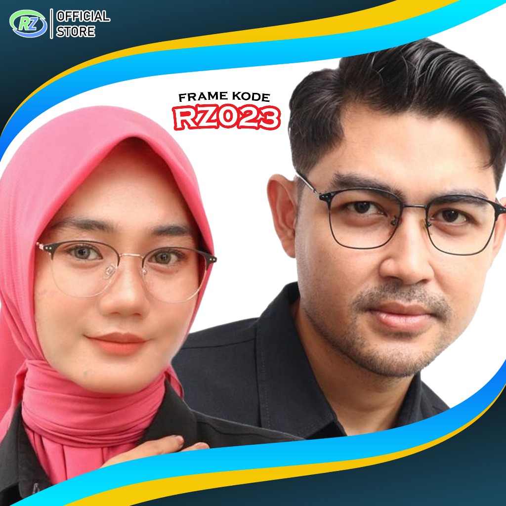 Jual Paket Kacamata Frame Kotak Aviator - Kode RZ023 | Shopee Indonesia