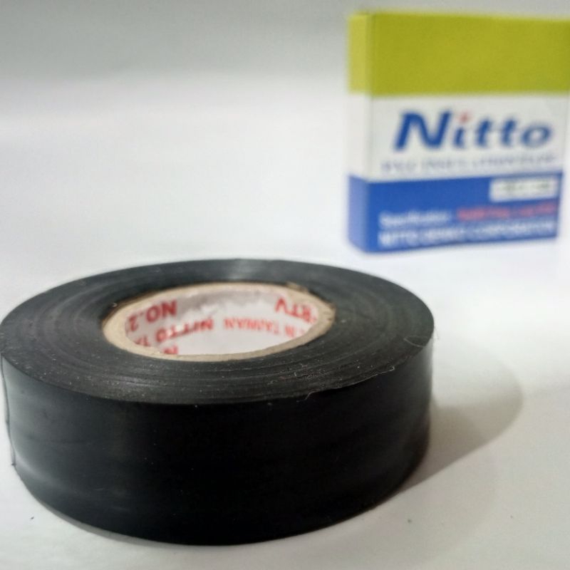 Jual Nitto - Isolasi Listrik Hitam Nitto PVC / Hitam 3/4" 25 M Original ...