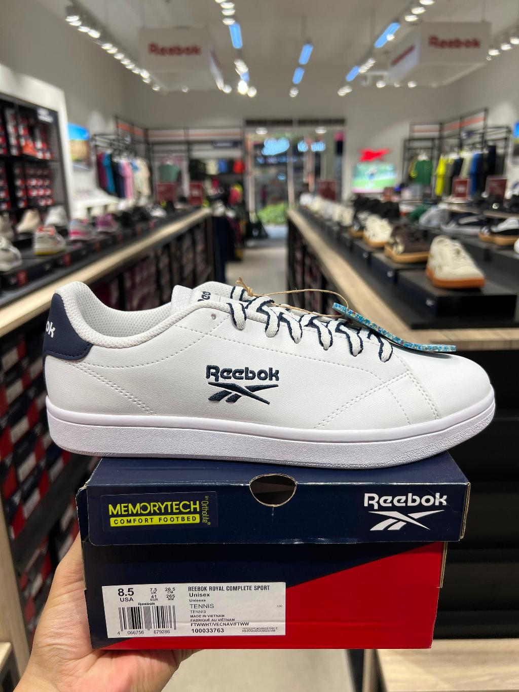 Jual Reebok Royal Complete Sport Tennis White/Vecnavy 100033763 Men ...