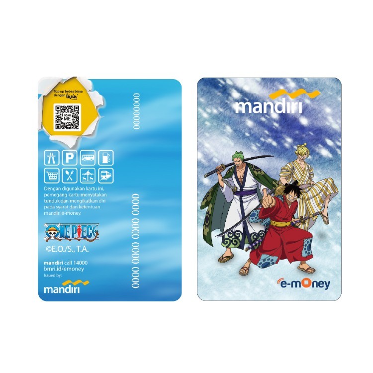 Jual KARTU EMONEY CARD ETOLL CARD EDISI ONE PIECE | Shopee Indonesia
