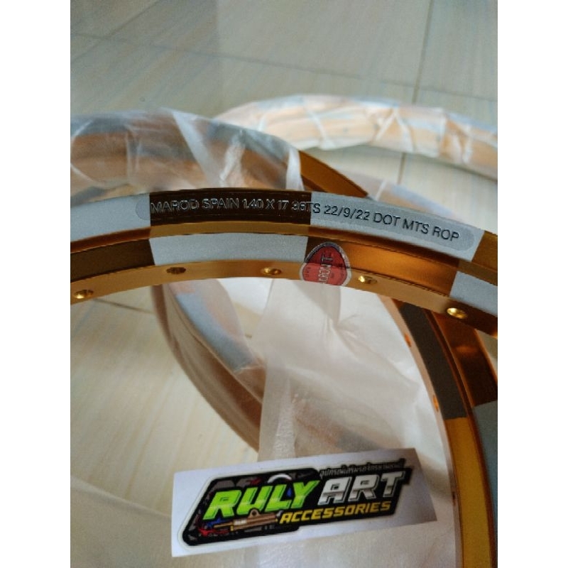Jual Velg akront marod spain gold motif catur 140-17 made in Thailand ...
