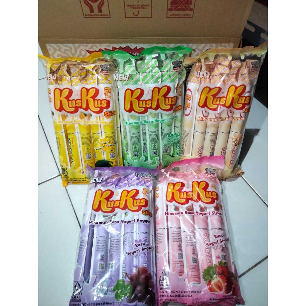 Jual KUS KUS STICK MINUMAN RASA YOGURT (1 PACK ISI 10) | Shopee Indonesia