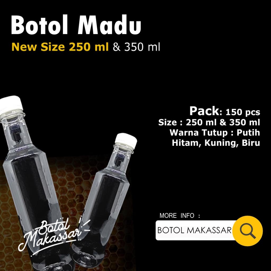 Jual BOTOL MADU 250 ML (isi :10 pcs) | Shopee Indonesia