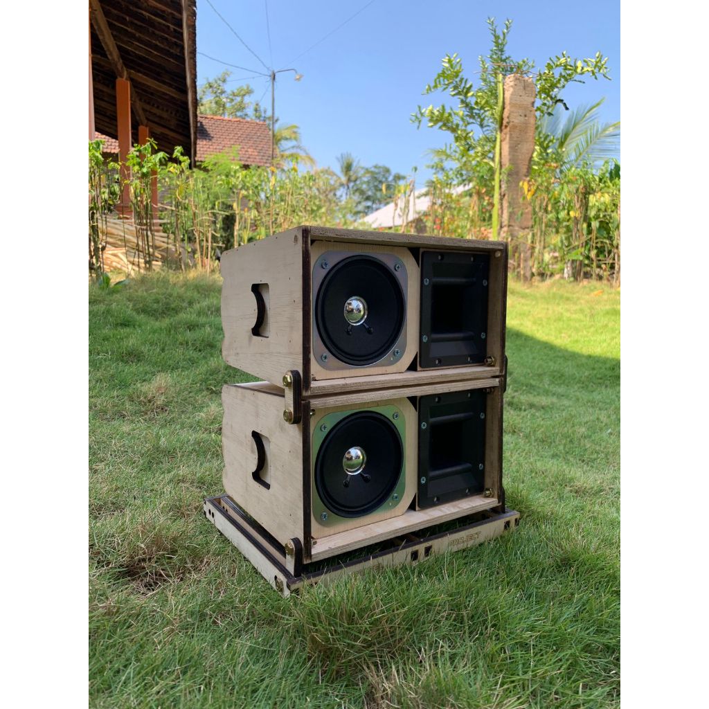 Jual Paket Box Line Array 4 Inch isi Speaker ACR KSV 4 Inch plus ...