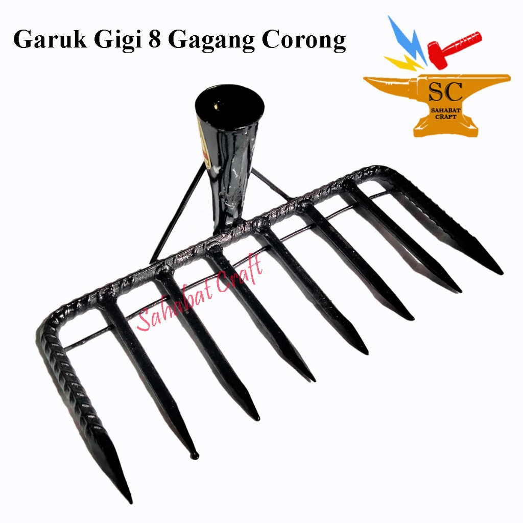 Jual Garuk Sampah Gigi 8 Besi Cor Model Corong / Cangkul Garuk sampah ...