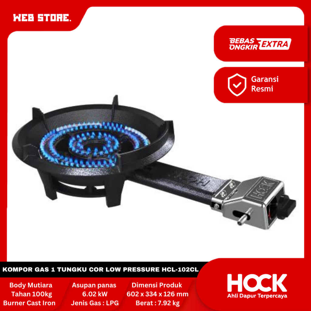 Jual Kompor Gas 1 Tungku HOCK Kompor Gas Cor Slow Cook Komersial Api ...
