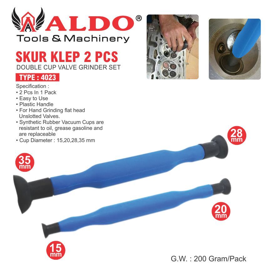 Jual SKUR KLEP 2 PCS 4023 / DOUBLE CUP VALVE GRINDER SET / ALAT SEKIR ...